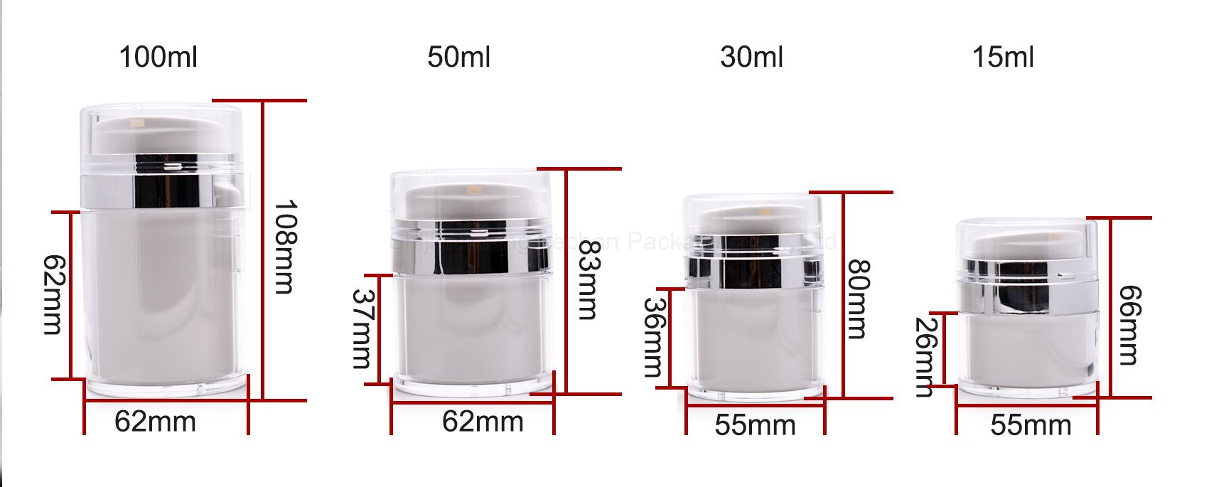airless pump jar,vacuum jar,packaging wholesale