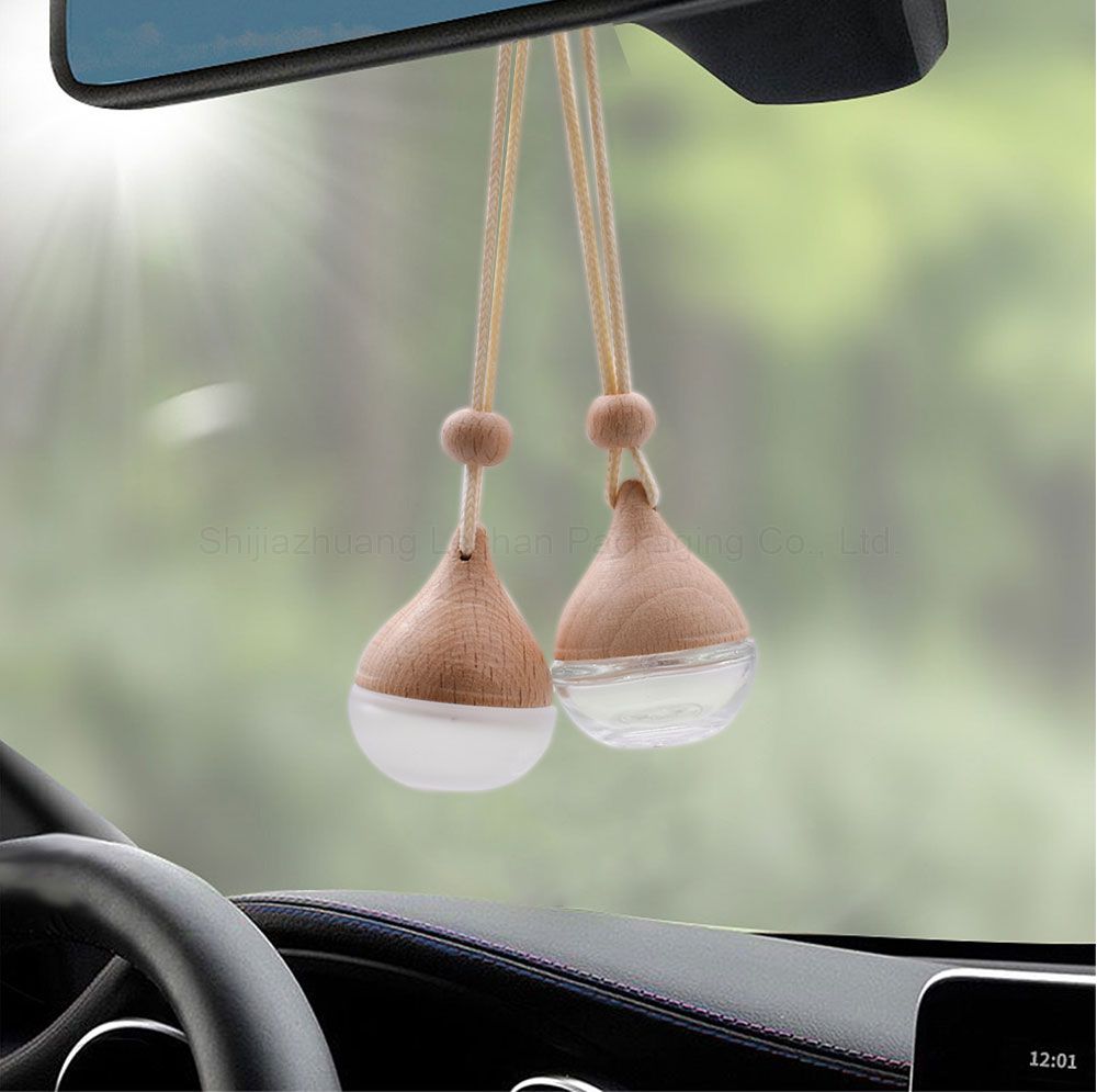 Car Aromatherapy Diffuser Empty Glass Perfume Bottle