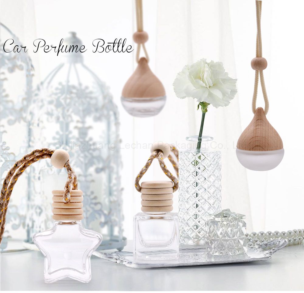 Car Aromatherapy Diffuser Empty Glass Perfume Bottle