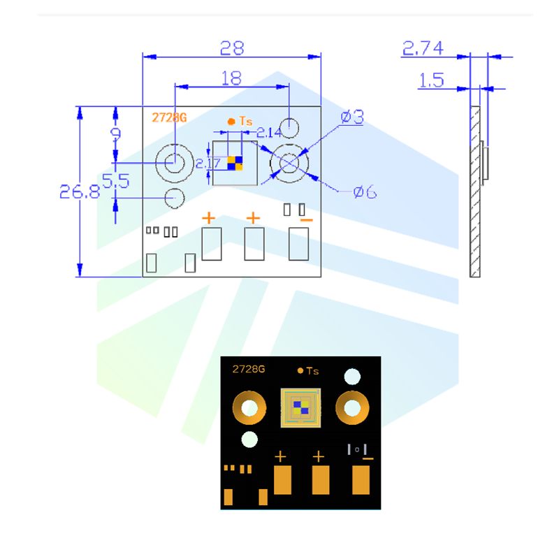 20W Blue & White COB LED Module