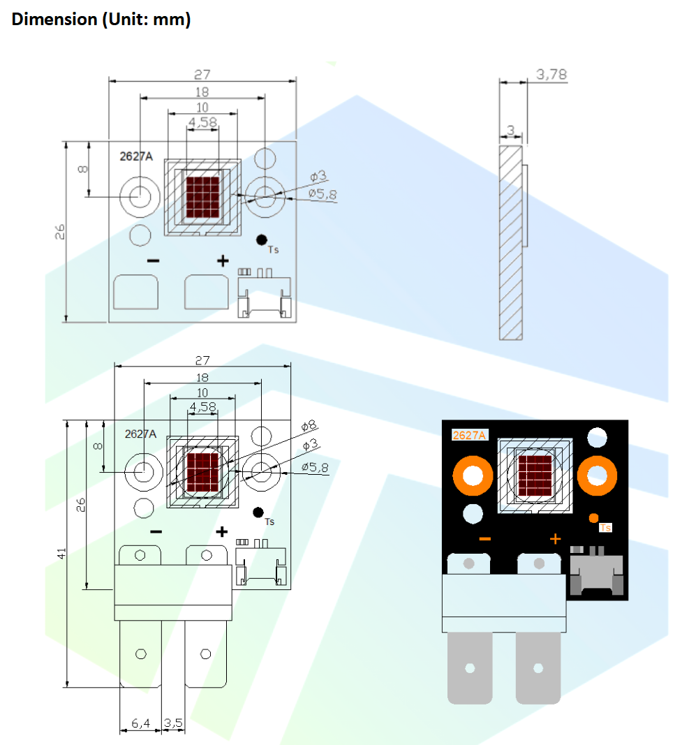30W 1050nm IR, 30w 1300nm IR, IR COB LED