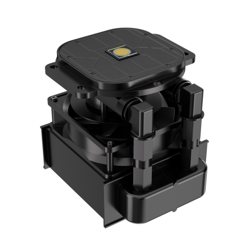 300W LED with heatsink, liquid-cooled led module