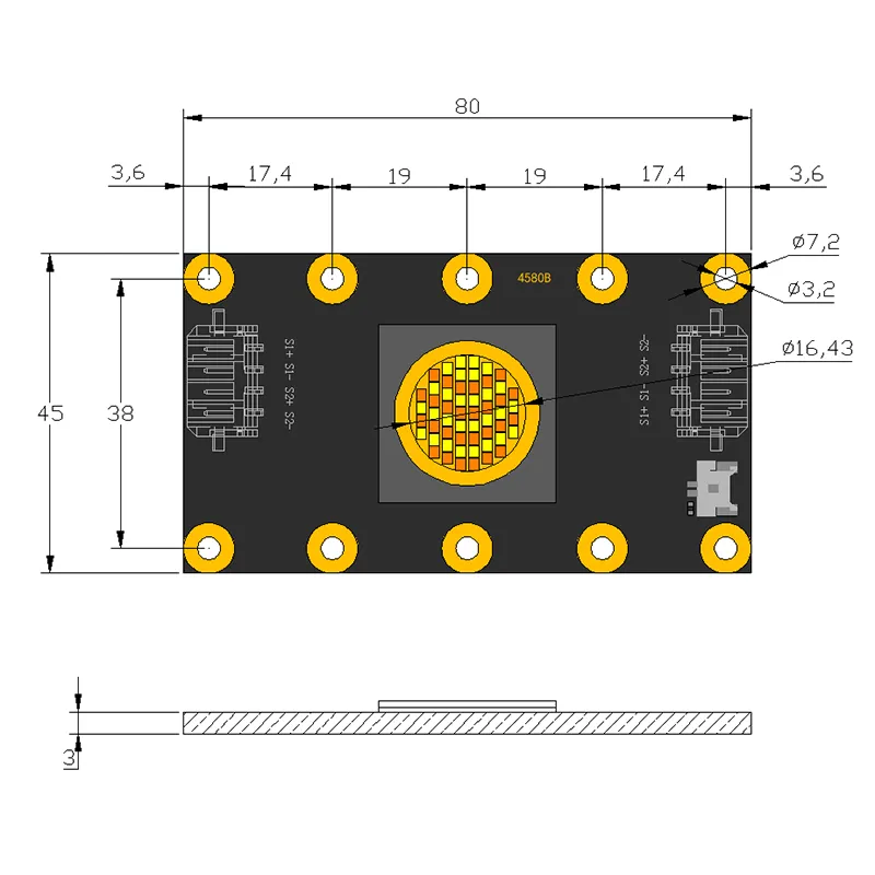 dual white cob,800W dual white COB, high CRI COB
