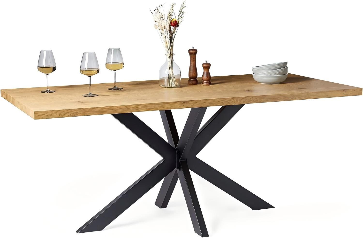 Elegant Indoor/Outdoor Dining Table - 160x90 cm, Easy to Assemble