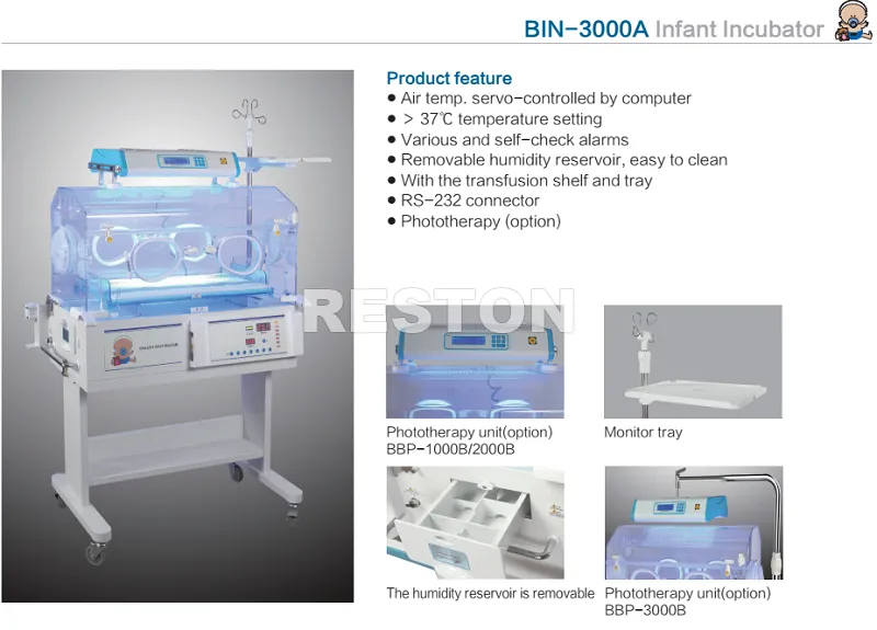 Infant incubator for the growth and development of premature or sick ...