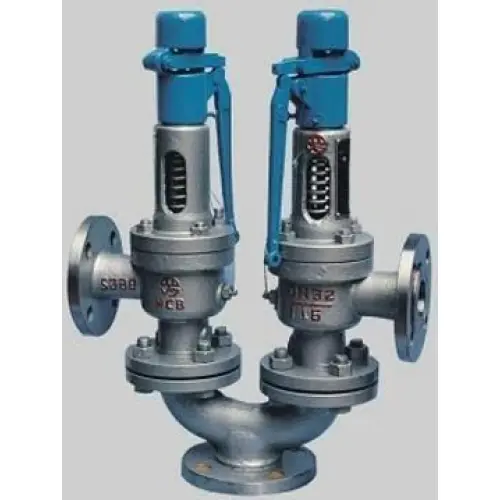 Spring type double safety valve