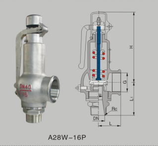 full lift spring loaded safety relief valve