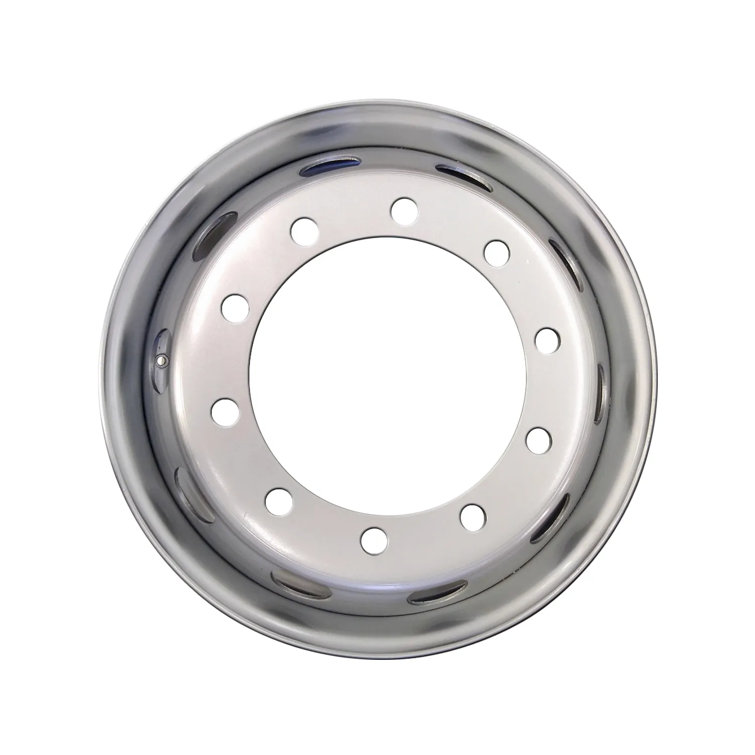 22.5*9.75 Heavy Truck Steel Wheel Rims with Chrome Finish.