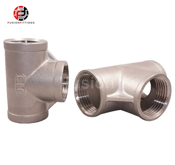 Stainless Steel Threaded Pipe Fitting Tee - Equal / Reducing Tee