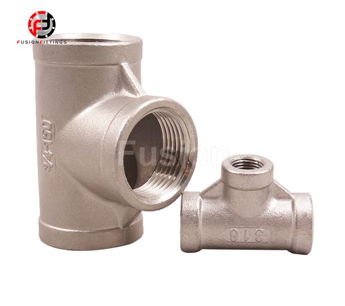 Stainless Steel Threaded Pipe Fitting Tee - Equal / Reducing Tee
