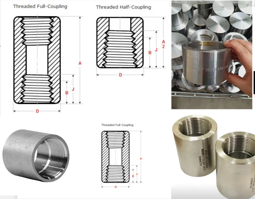 half sw coupling thread coupling f316