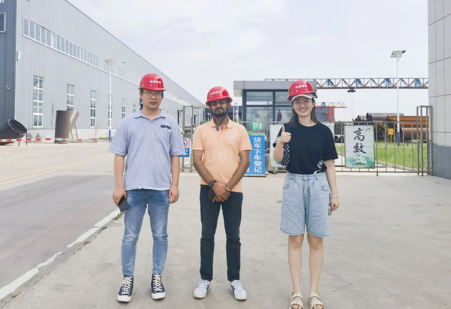 Welcome the Indian Customer to Visit Our Factory