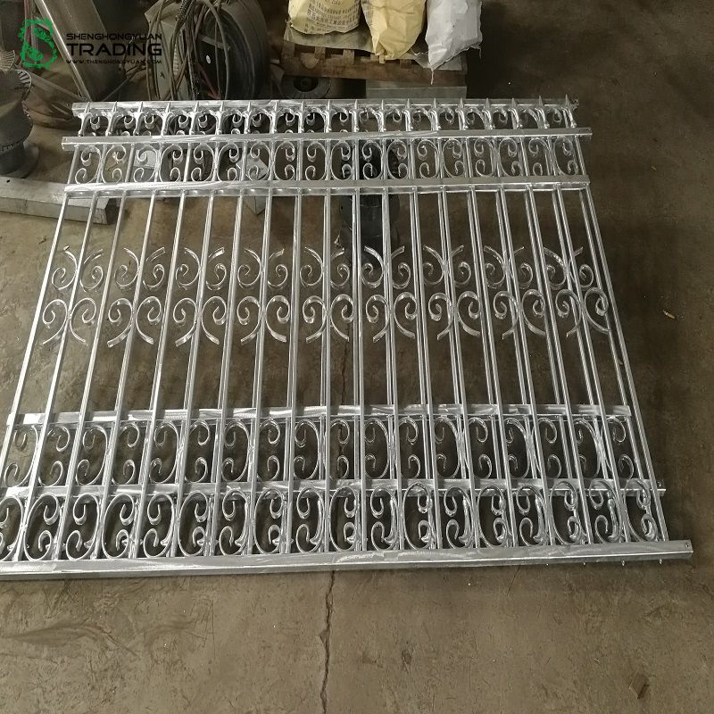 Metal Hot Dip Galvanizing Powder Coated Iron Steel Fence&Gate