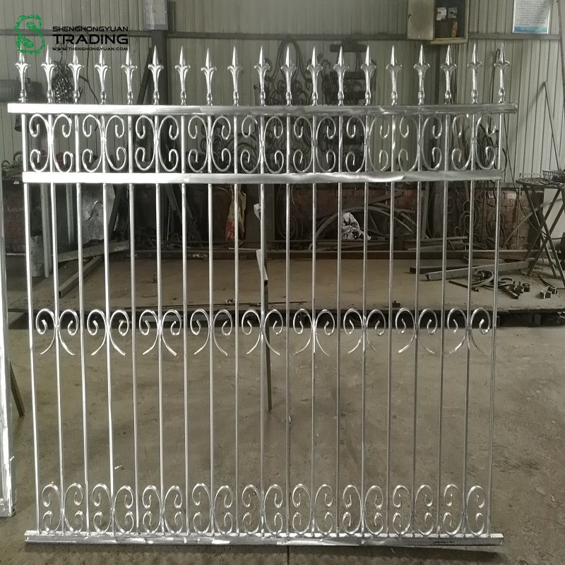 Metal Hot Dip Galvanizing Powder Coated Iron Steel Fence&Gate