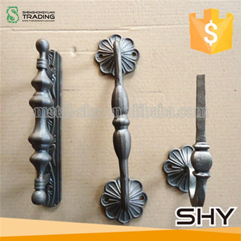 Handmade Antique Forged Wrought Iron Handle Decor