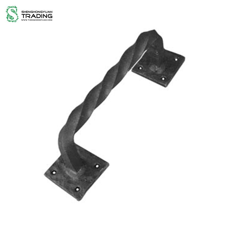 Handmade Antique Forged Wrought Iron Handle Decor