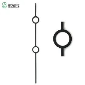 Stain Black Powder Coated Wrought Iron Pickets