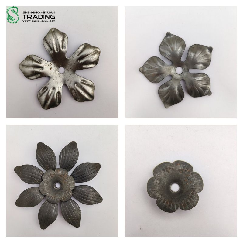 Decorative Metal Stamped Flowers