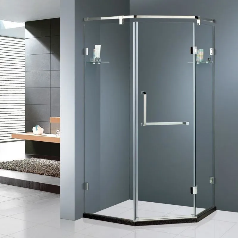 Tempered Glass Diamond Shape Shower Enclosure C1002