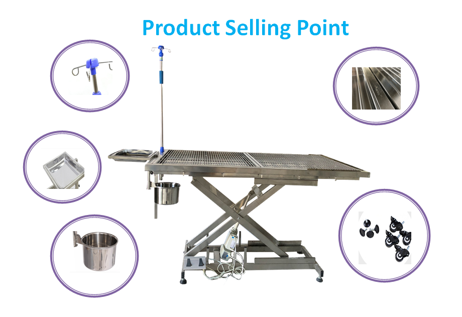 High-Quality Stainless Steel Pet Operating Table