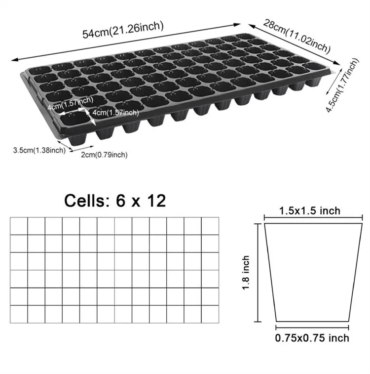 72 Cell Propagation Tray