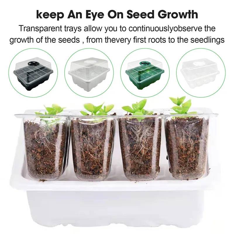 Transparent Nursery Potting Trays