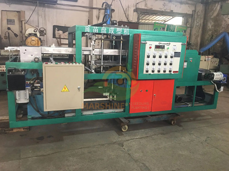 plastic tray thermoforming machine | press moulding | vacuum forming