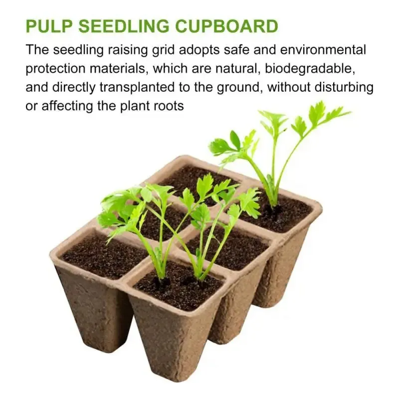 pulp paper seed starting cell trays