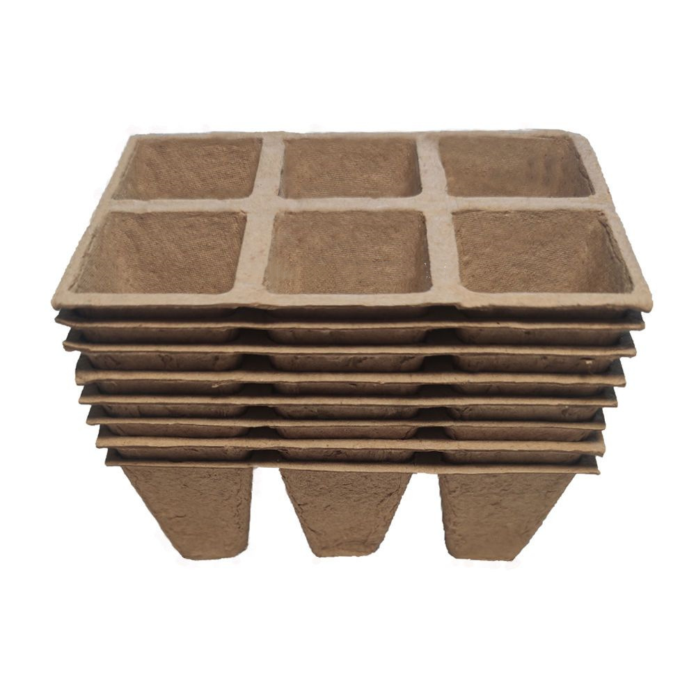 pulp paper seed starting cell trays