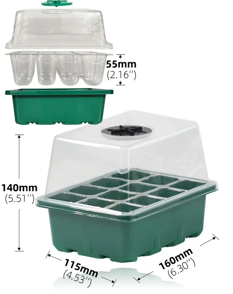 Seed Germination Containers With Lid