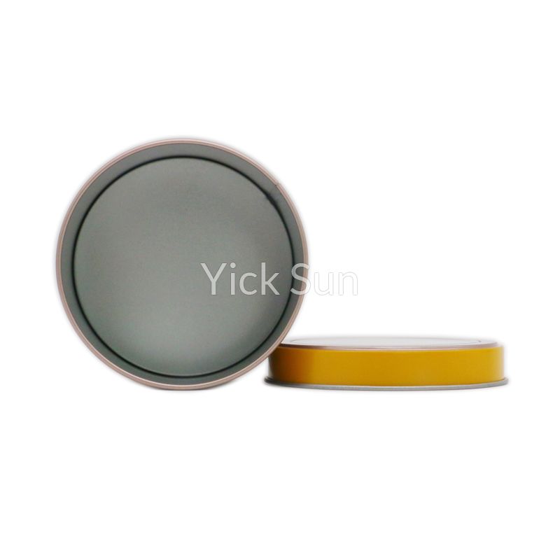 Round Window Tin Box, Round Metal Tin Box With Clear Window Lids