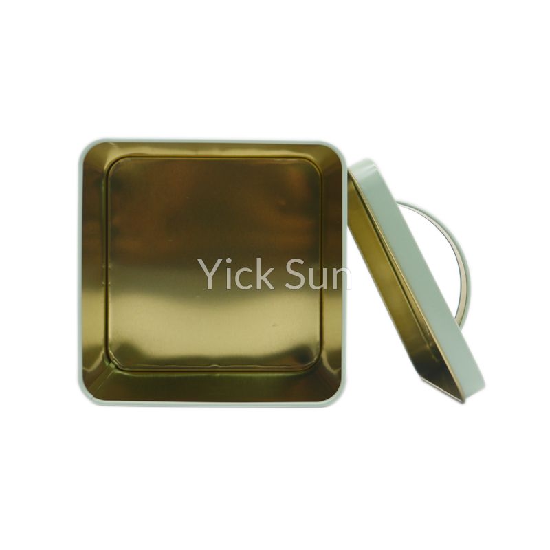 Square Sugar Tins, Wholesale Tea Coffee Sugar Tins With Metal Handle