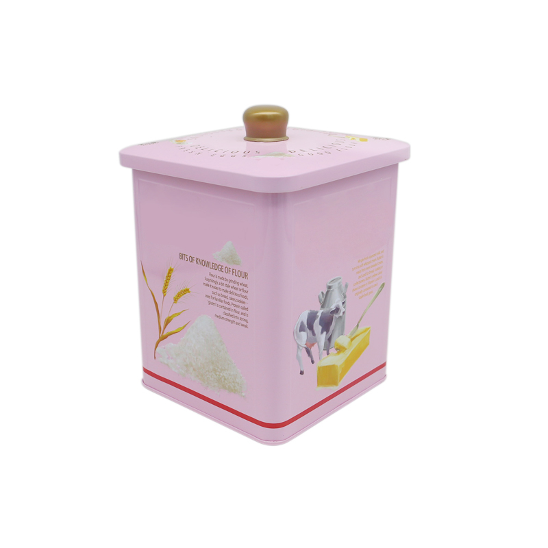 Loose Tea Tins, Red Tea Tin, Square Green Tin Box