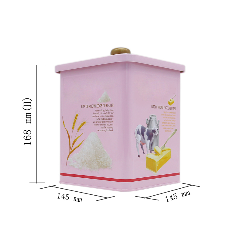 Loose Tea Tins, Red Tea Tin, Square Green Tin Box