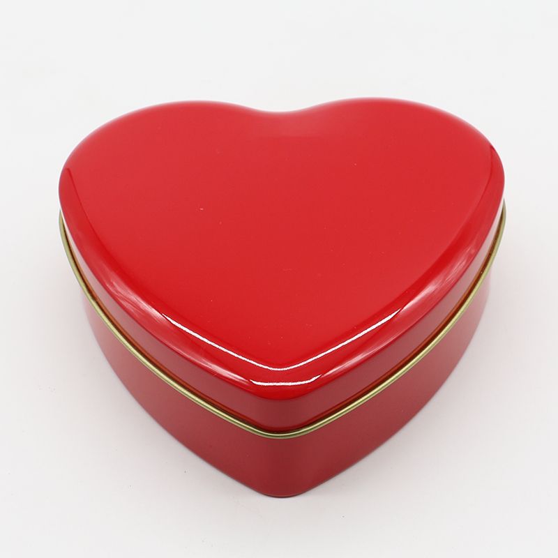 Get Your Sweet Fix with Red Heart-Shaped Container Tin Box