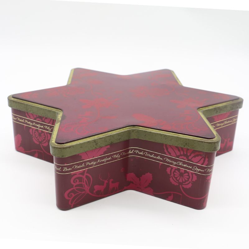 Stylish Pentagram IS910 Tin Box - Perfect for Keepsakes