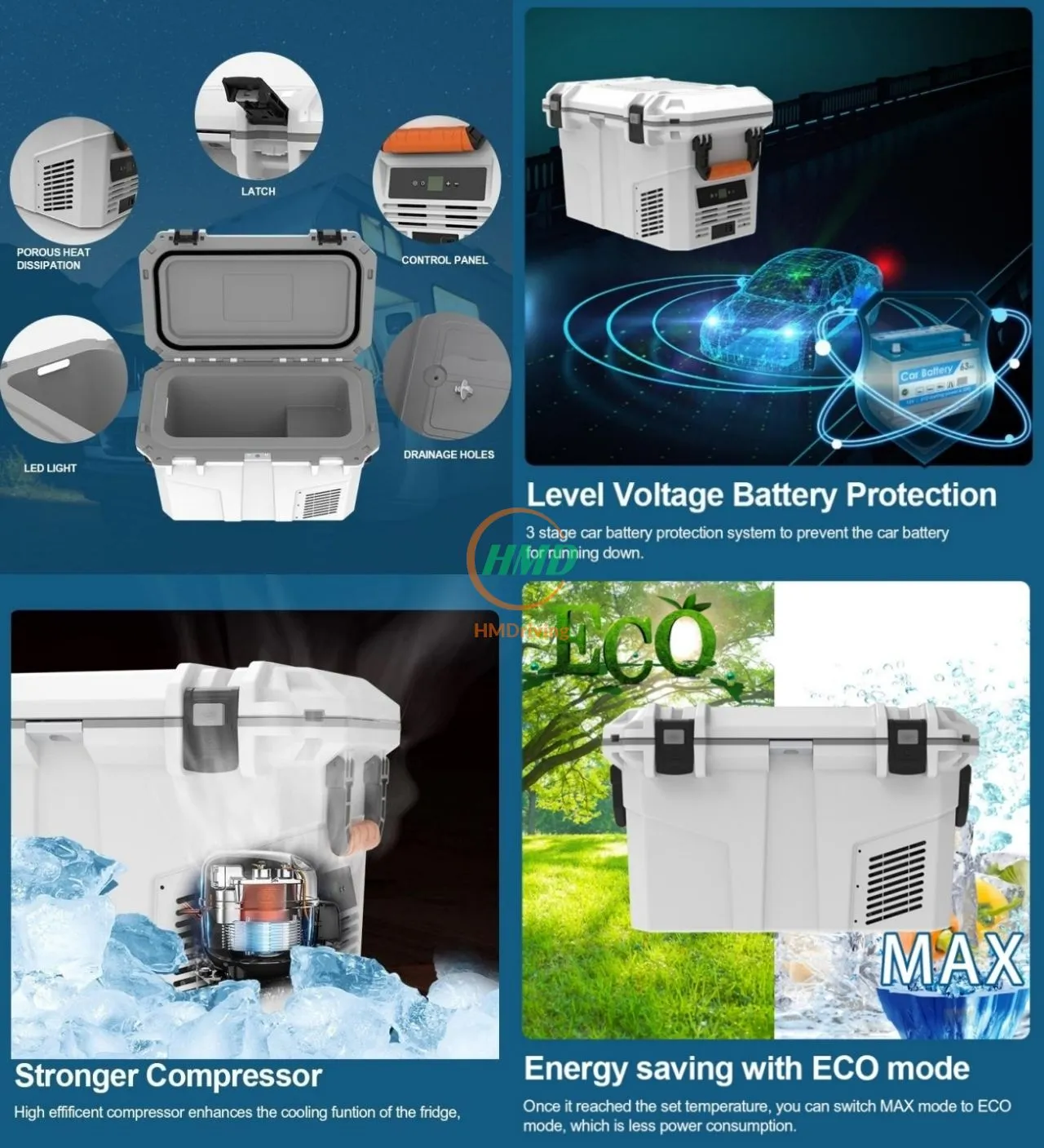 55L Vehicle Cooler, 55L Vehicle Fridge