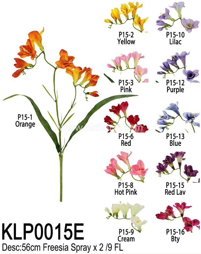 Wholesale Artificial Freesia Spray, Silk Freesia Spray Price