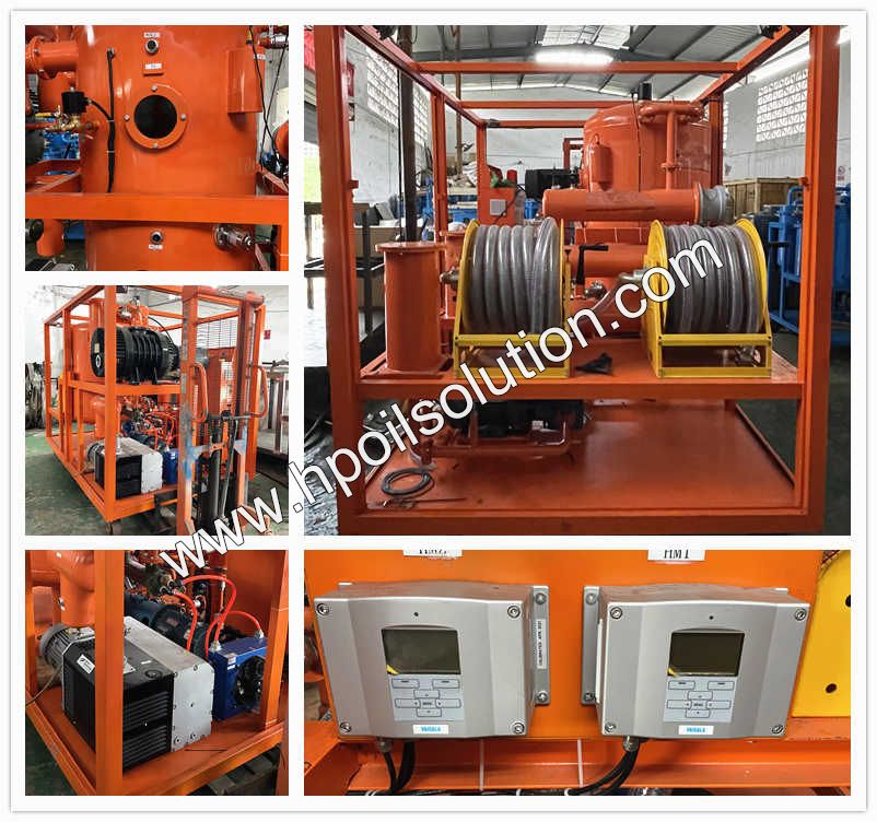 High Voltage Transformer Oil Purifier with pipe reel frame, Insulation ...