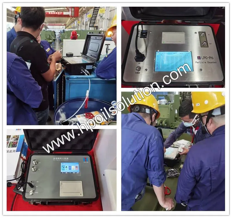 Portable Lube Oil Particle Counter,Automatic NAS 1638 / ISO 4406 Laser ...