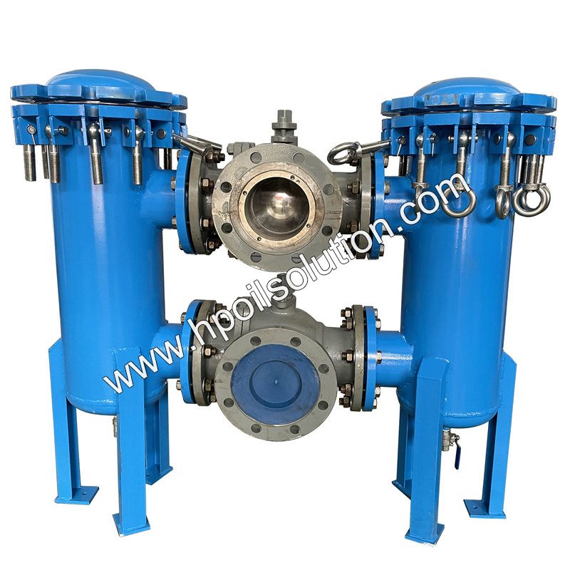 Online Duplex Filter ,Oil Filtration, Oil Pipe Filtering Unit