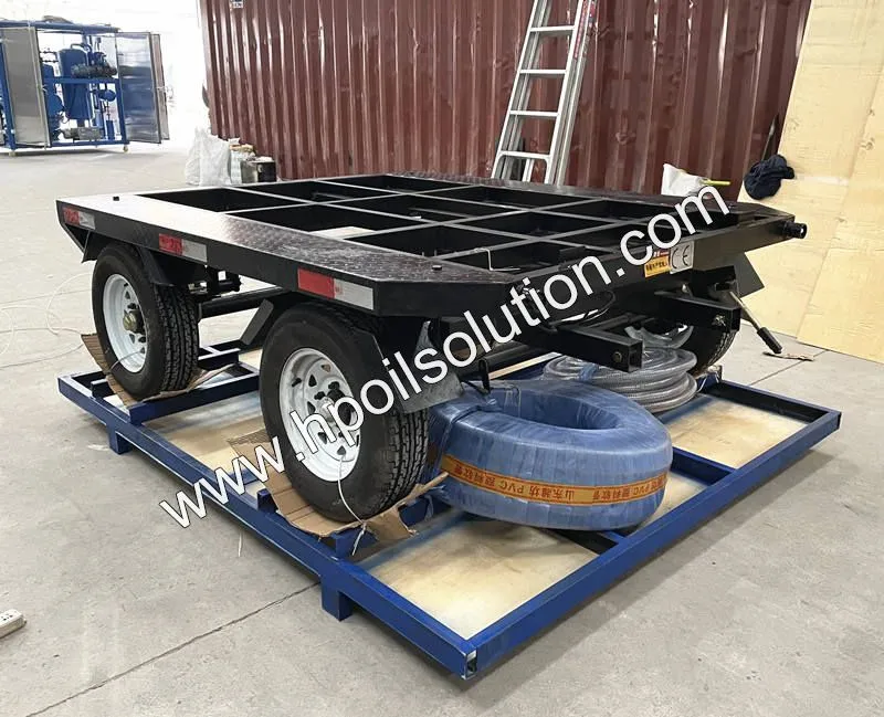 Weather-proof Mobile Trailer Type Transformer Oil Regeneration System
