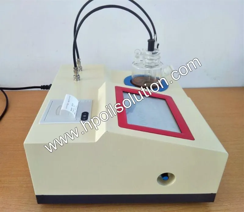 karl fischer oil water tester, coulometric oil Meter