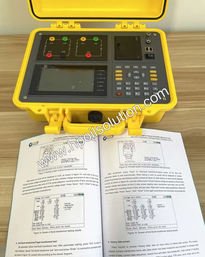Three Phase Ttr Meter Transformer Turn Ratio Tester