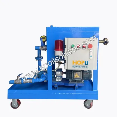 Portable Hydraulic Oil Filter Cart, Press Oil Filtration Machine