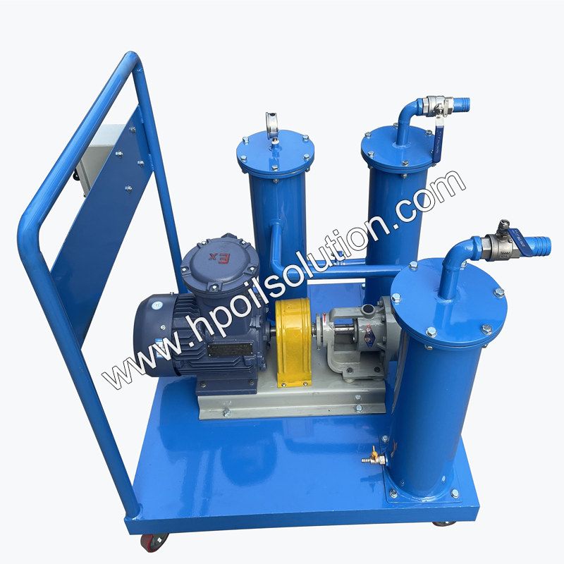 Portable Hydraulic Oil Filter Machine, Diesel Oil Filtration trollley