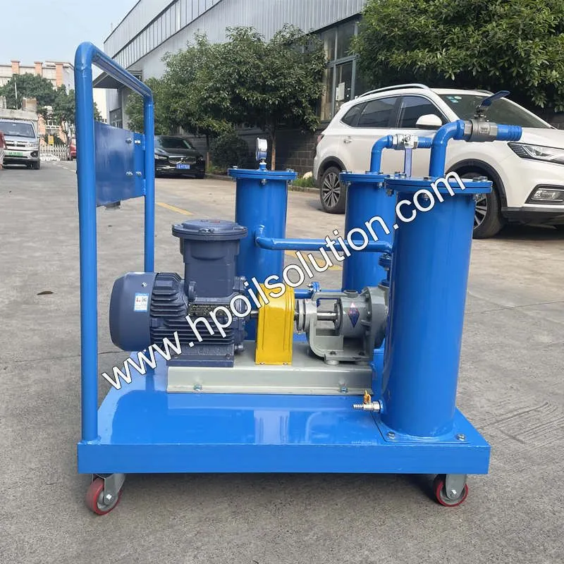 Portable Hydraulic Oil Filter Machine, Diesel Oil Filtration trollley