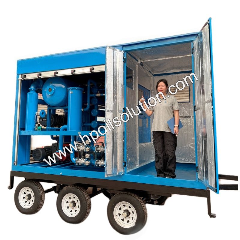 Transformer Oil Purification Plant Mounted on Trailer, Mobile ...