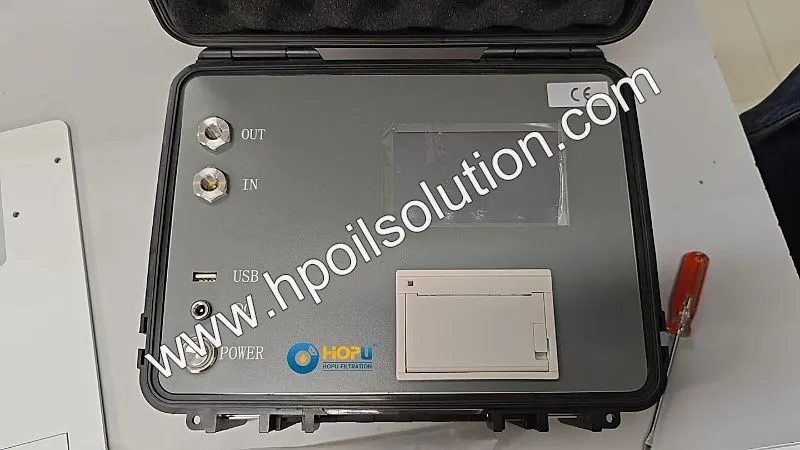 High Precision ISO 4406 Portable Particle Counter for Hydraulic Oil ...