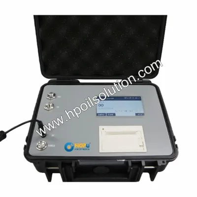 Oil Particle Counter for Lube Hydraulic Oil NAS and moisture PPM analyzer